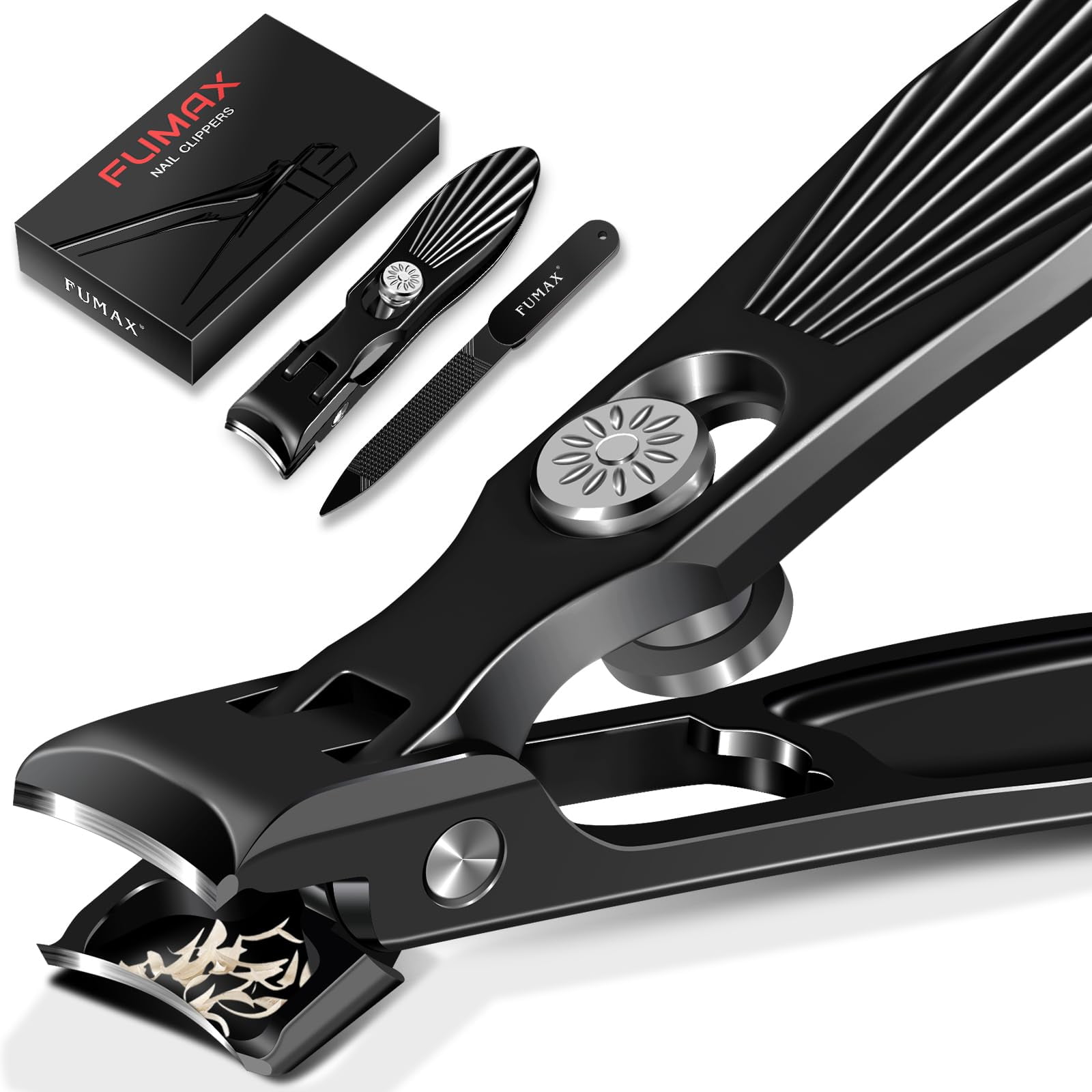 Nail Clippers for Men KEF28 Thick Nails with Catcher, Large Toenail ...