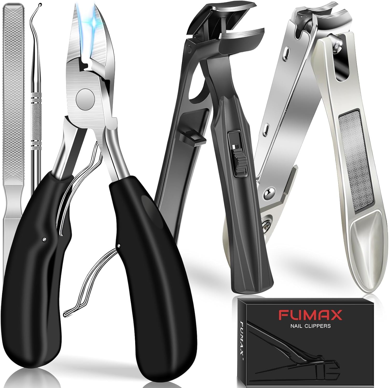 Nail Clippers for Men, Large Ingrown Toenail Clippers for Thick ...
