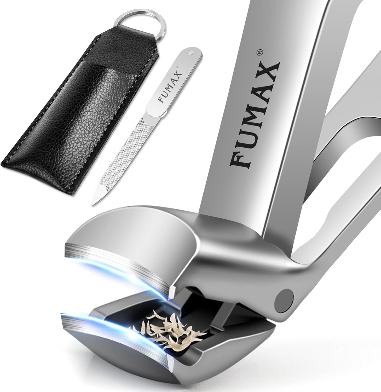 Nail Clippers for Men Thick Nails, Large Angled Toenail Clippers for ...