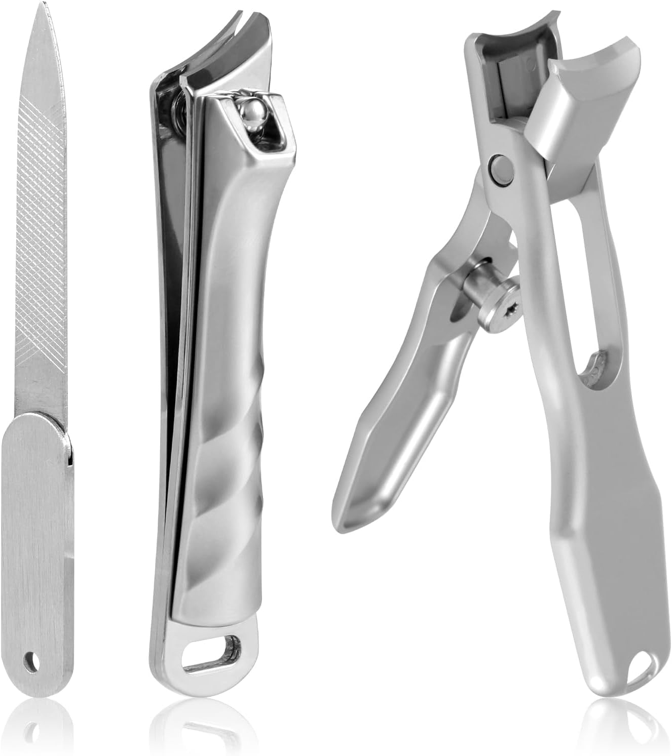 Nail Clippers for Men, Upgrade Slanted Nail Clippers for Seniors Heavy ...