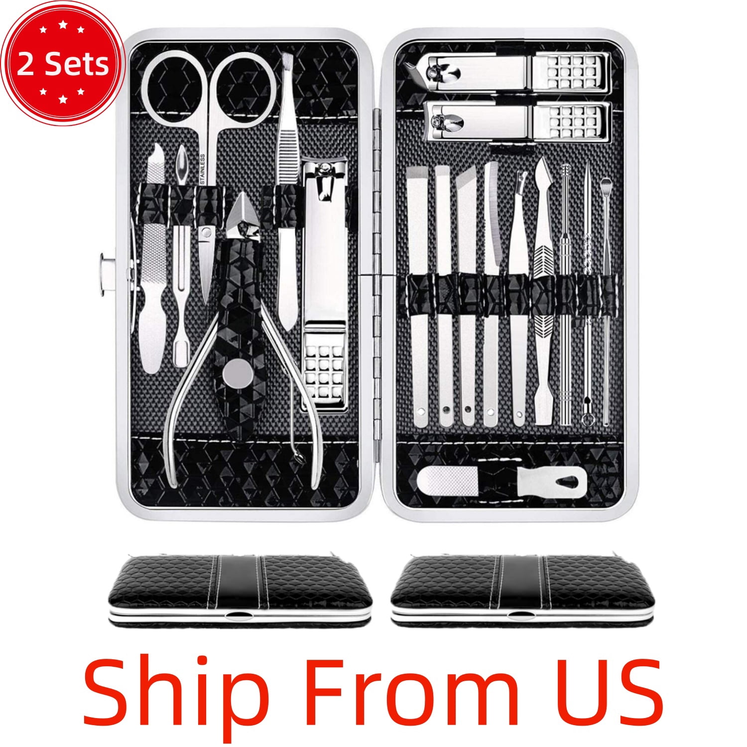 18Pcs, Nail Clippers Set Fingernail and Toenail Clipper Cutters ...