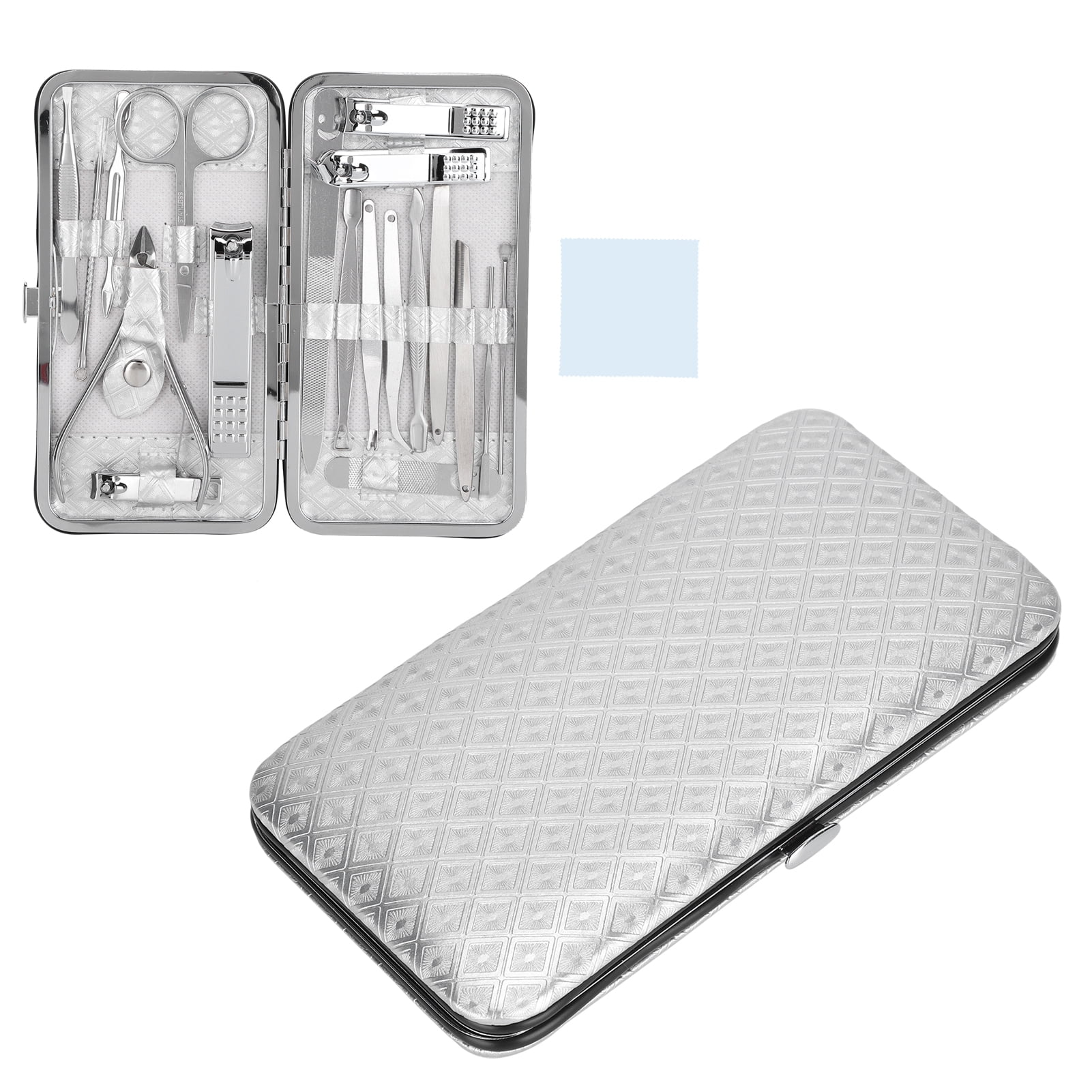 Nail Clippers Set Stainless Steel Manicure Pedicure Kit Fingernail ...