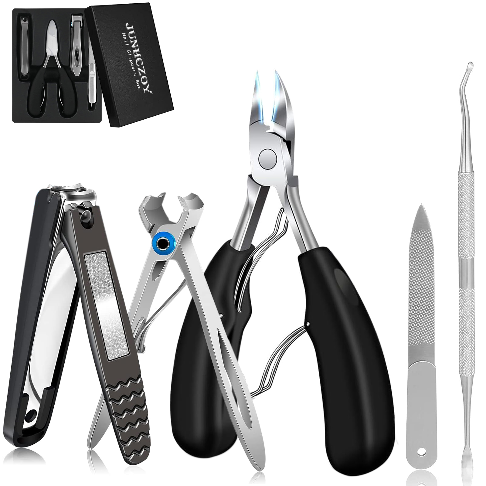 3 Piece Professional Manicure Pedicure Nail Art Tool Set Clippers ...