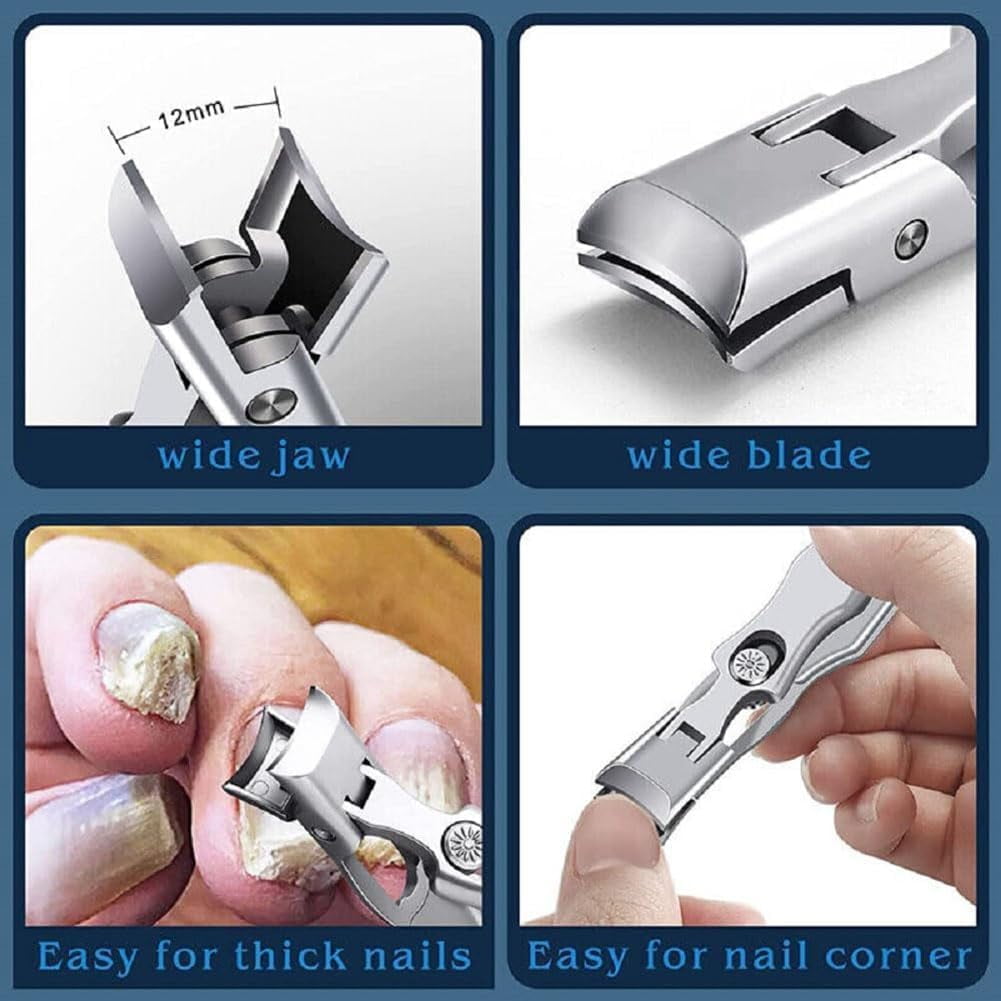 Nail Clippers Surgical Steel For Seniors/Men, Satismoon Portable Ultra ...