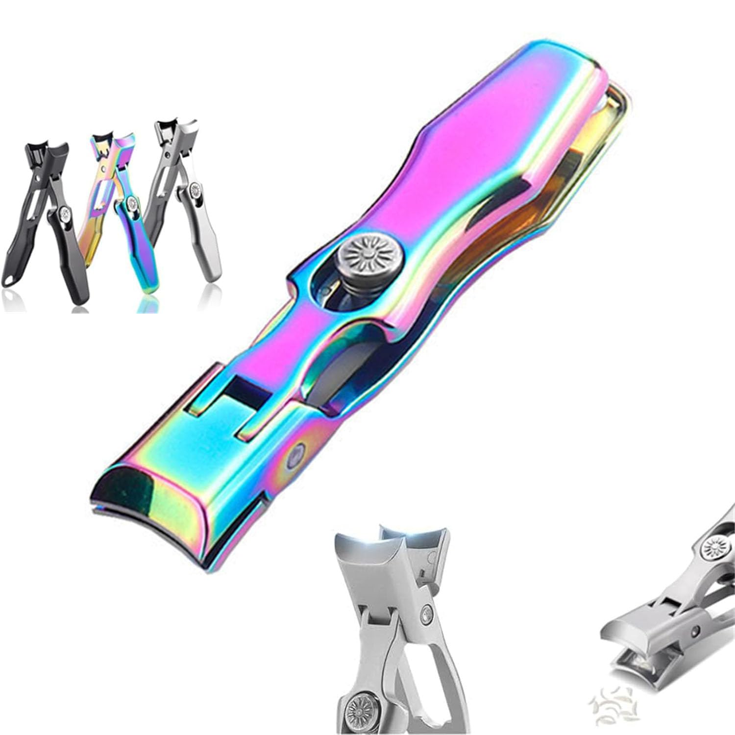 Nail Clippers for Thick Nails Large Wide Jaw Opening Cutter with Safety ...