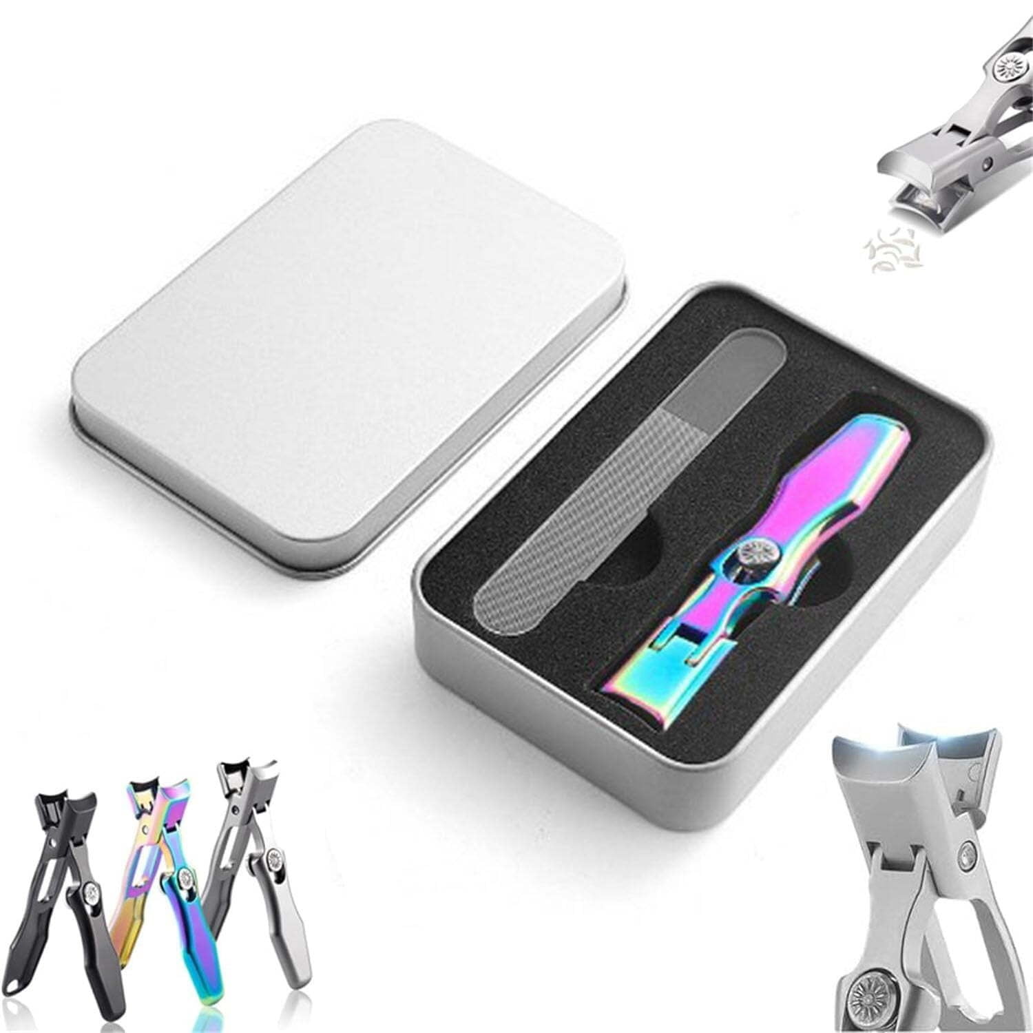 Nail Clippers for Thick Nails Large Wide Jaw Opening Cutter with Safety ...