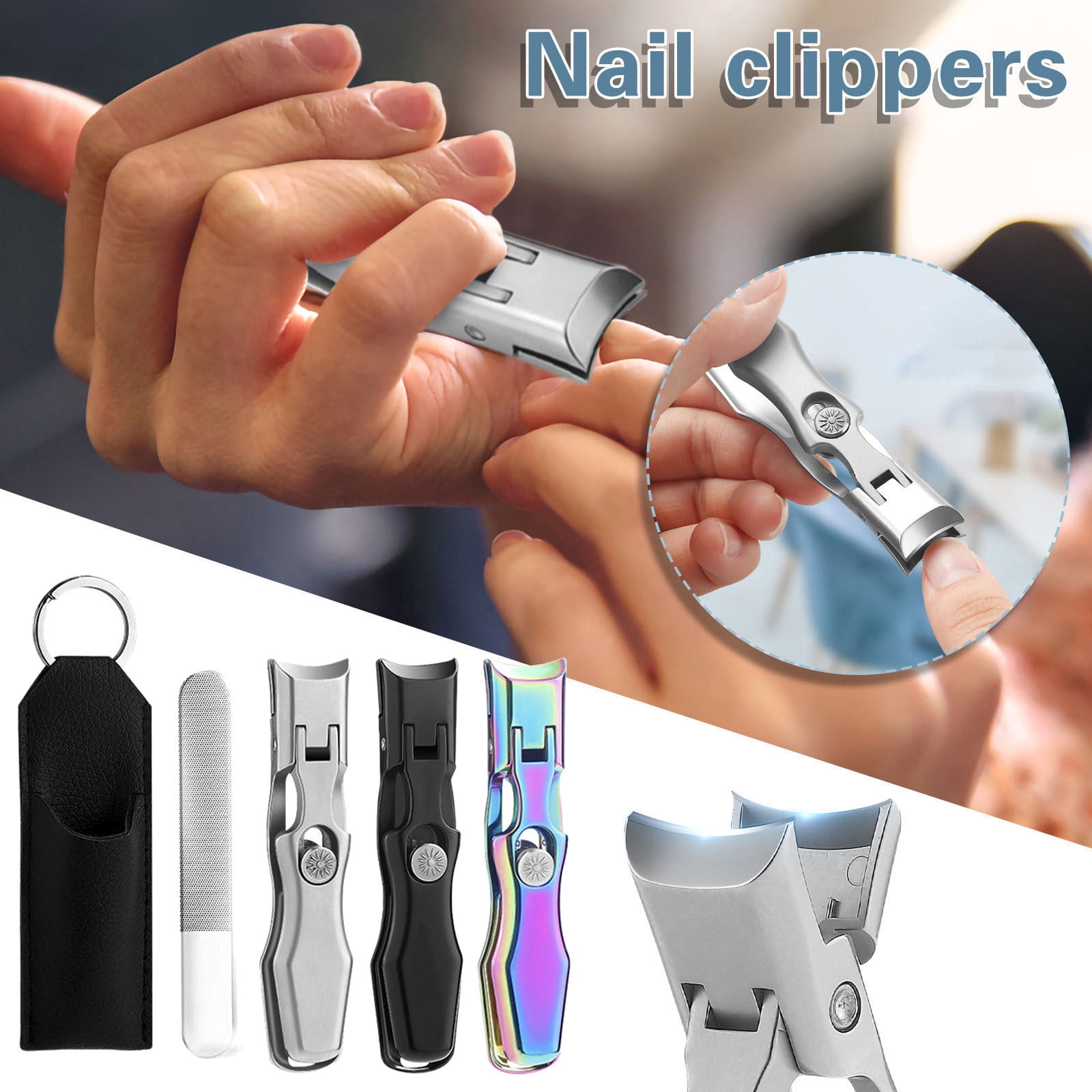 Nail Clippers for Thick Toenails | Stainless Steel Heavy Duty Nail ...