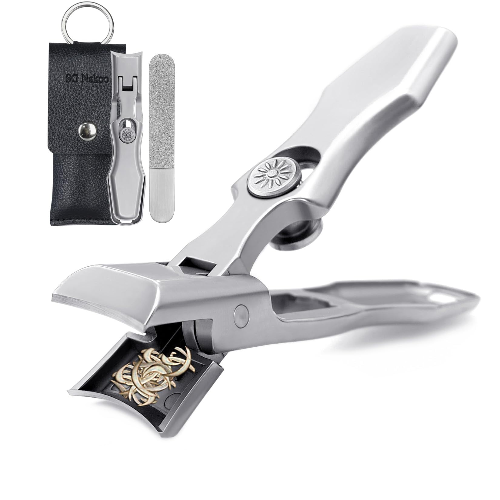 Nail Clippers for Thick Toenails, Wide Jaw Opening Heavy Duty ...
