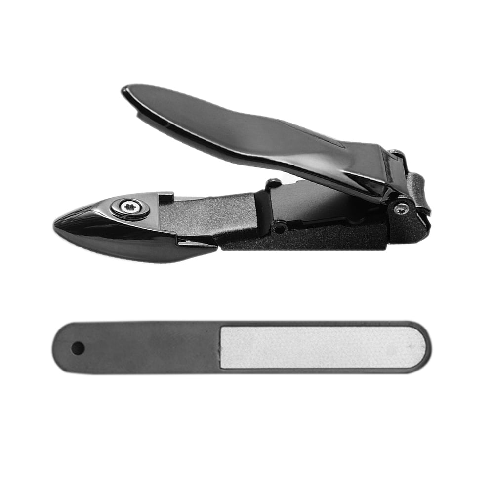 Nail Clippers for Men with Catcher - Razor-Sharp Heavy Duty Self ...