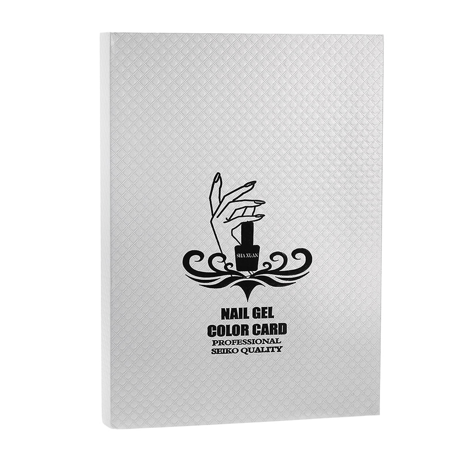 Nail Color Card, Salon Color Chart Nail 216/120 Colors White Display ...