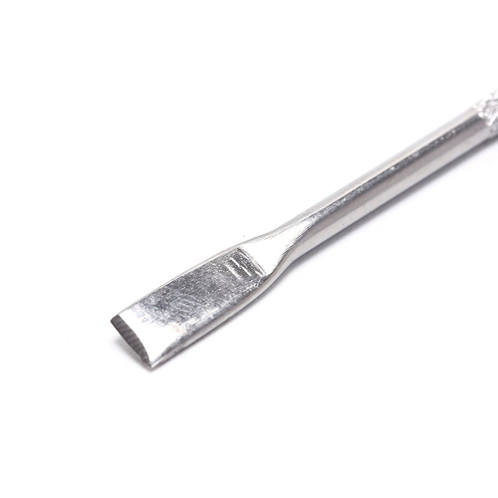 Nail Cuticle Remover Skin Cleaner Stainless Doubl Sided Spoon Pusher ...