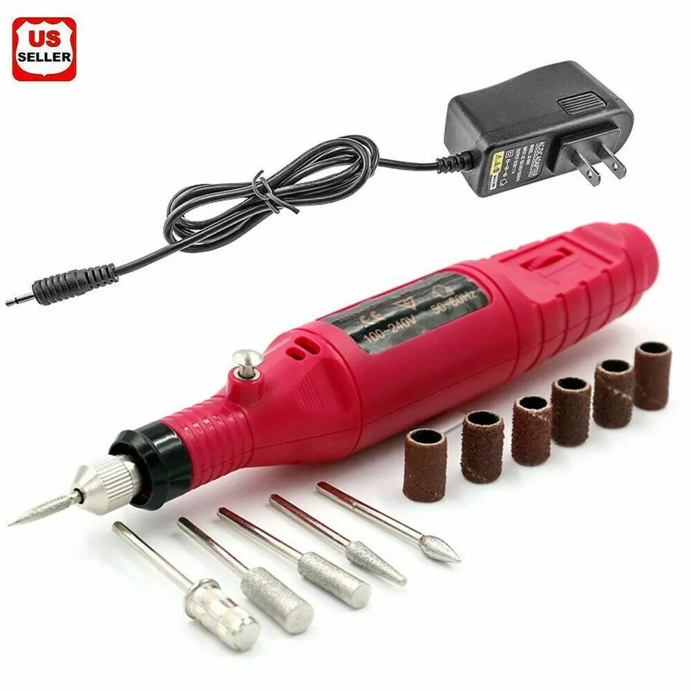 Nail DRILL Electric File Acrylic Manicure Pedicure Portable Machine ...