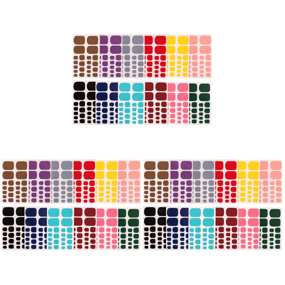 Nail Decals 36 Sheets Accessory Toe Art Stickers Woman Child - Walmart.com