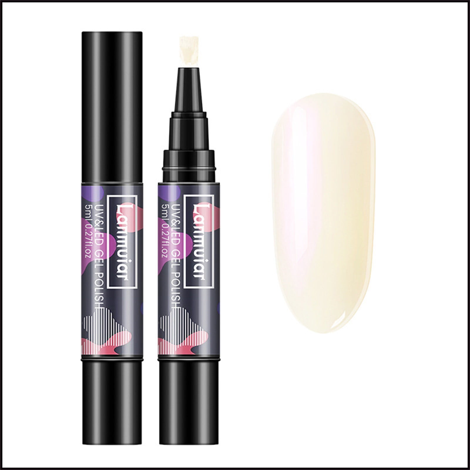 Nail Design Polish Thin Brush Gel Nail Polish Pen 5ml Flash Nail ...