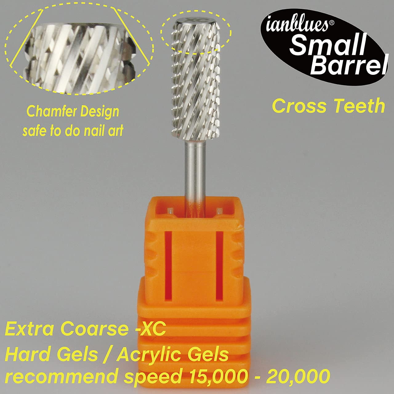 Nail Drill Bit, Small Barrel, Chamfer Edition, Professional E-File For ...
