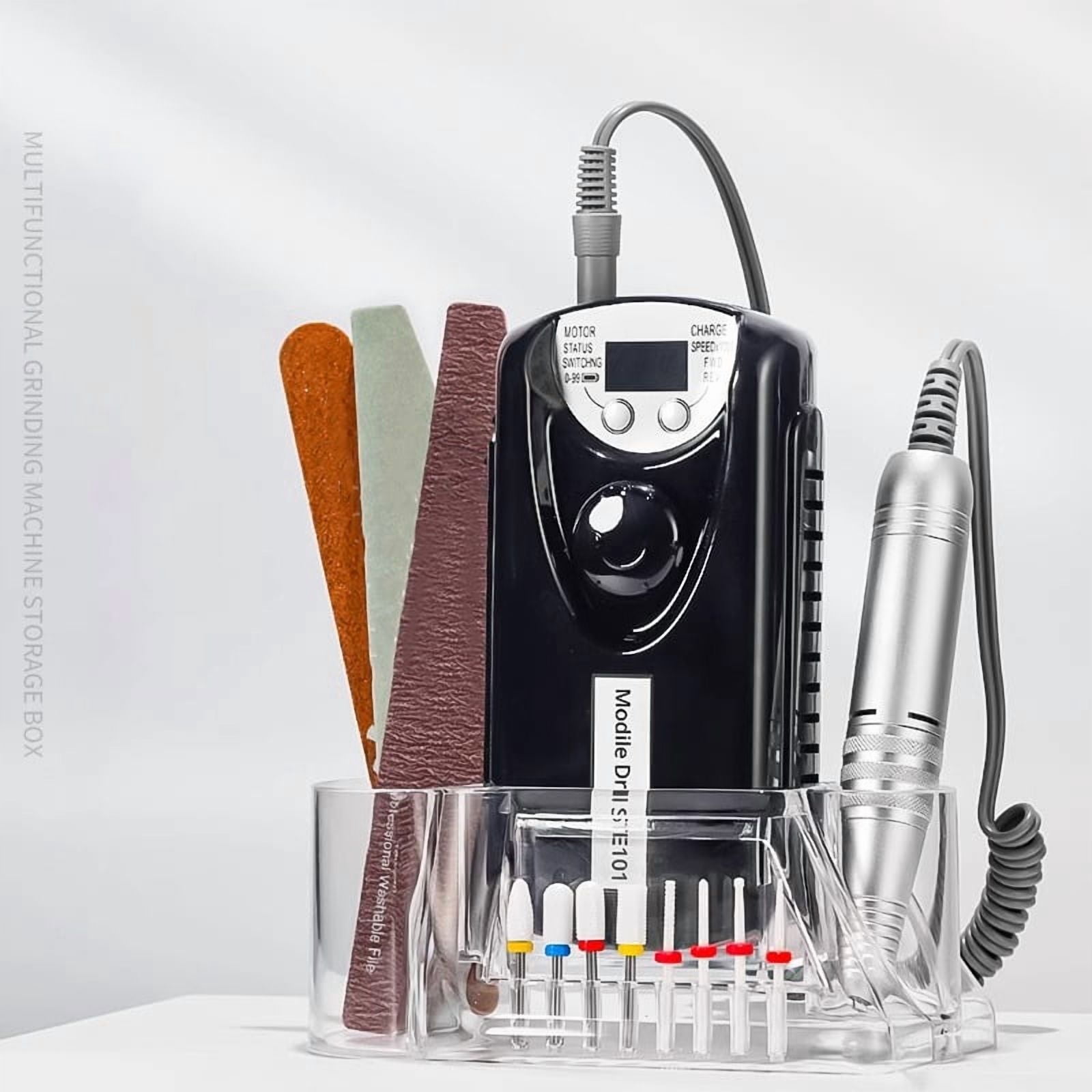 Nail Drill Bits Holder Display Clear Nail Display Box Transparent ...