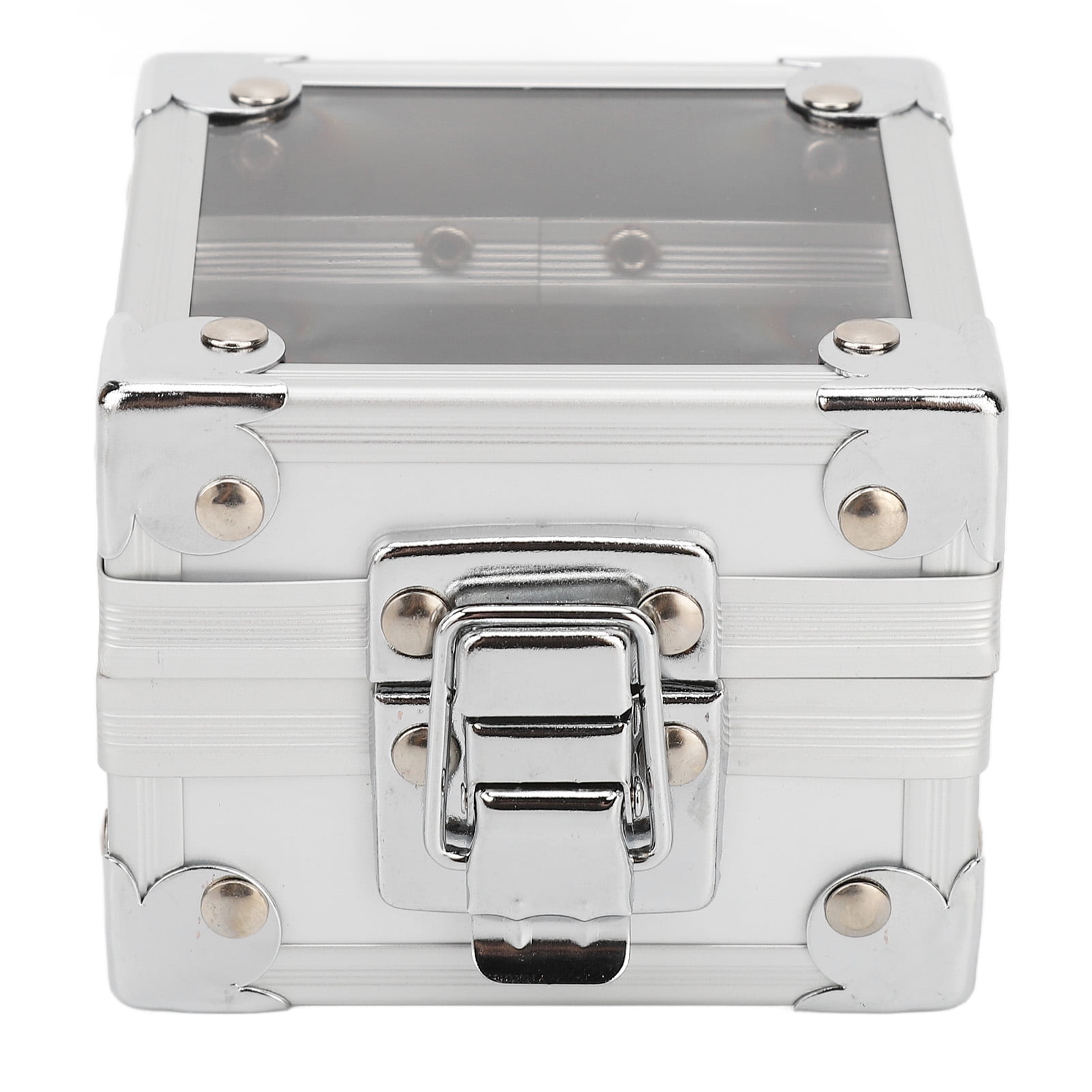Nail Drill Bits Storage Box, 25 Holes, Transparent, Lock Design ...