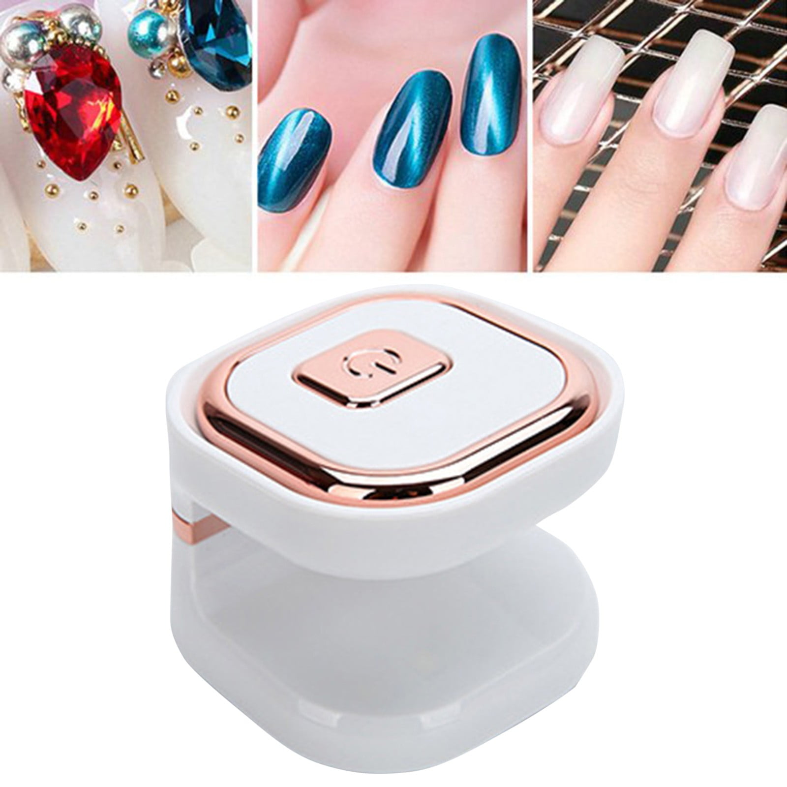 Nail Dryer Quick Drying Double Light Source Compact Portable Nail Dryer ...