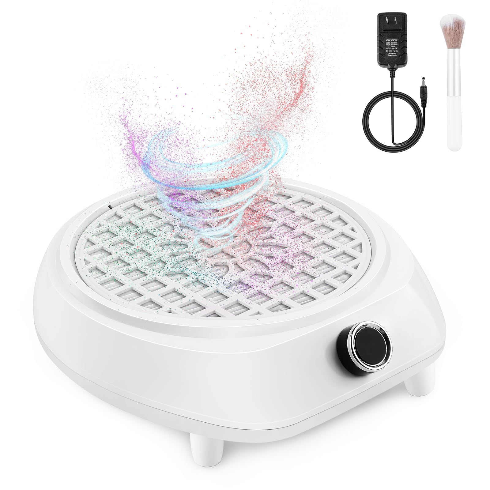 Nail Dust Collector, 130W Powerful Suction Dust Collector Nail Tech ...