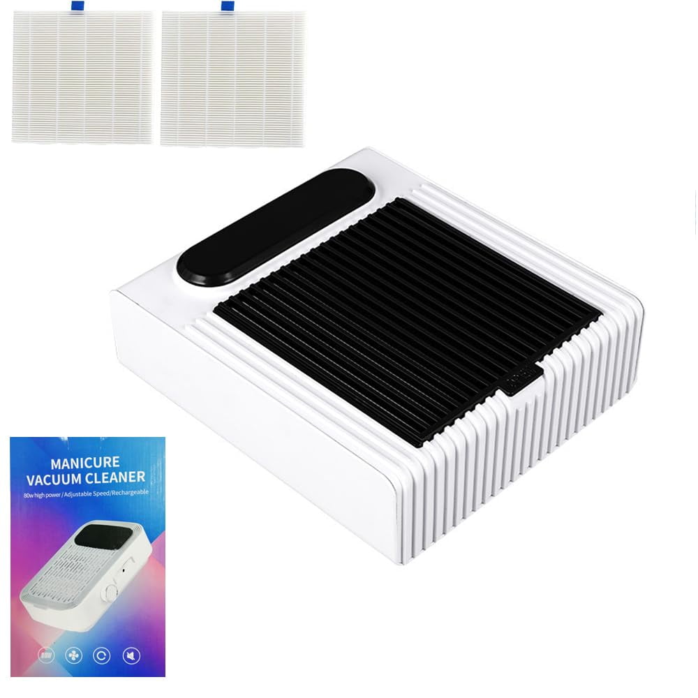 Nail Dust Collector for Acrylic Nails, Powerful Nail Dust Extractor ...