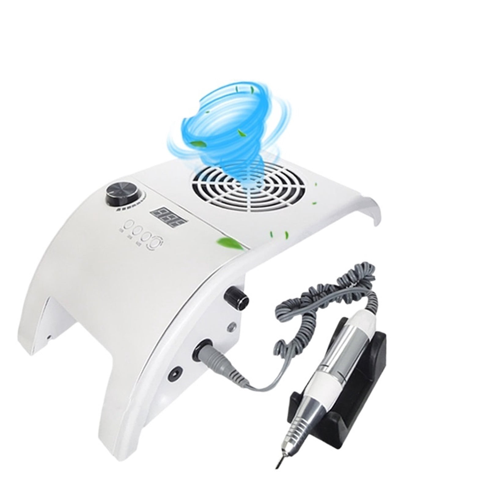 Nail Dust Vacuum, 3 In 1 Professional Manicure Machine Powerful Vacuum ...