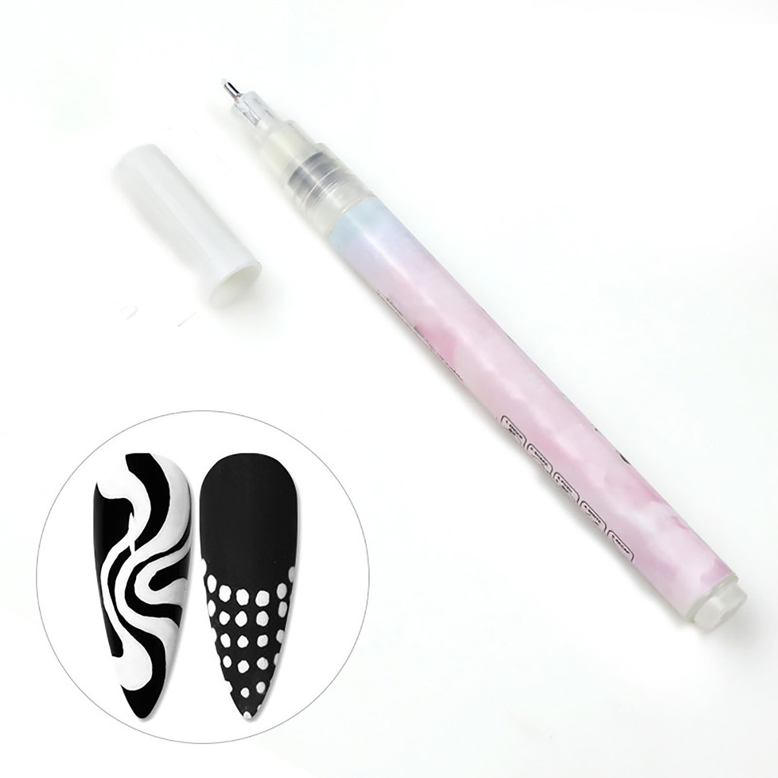 Nail Enhancement Tools 3D Paint Pen Nail Tracing Point Flower Pen Nail ...