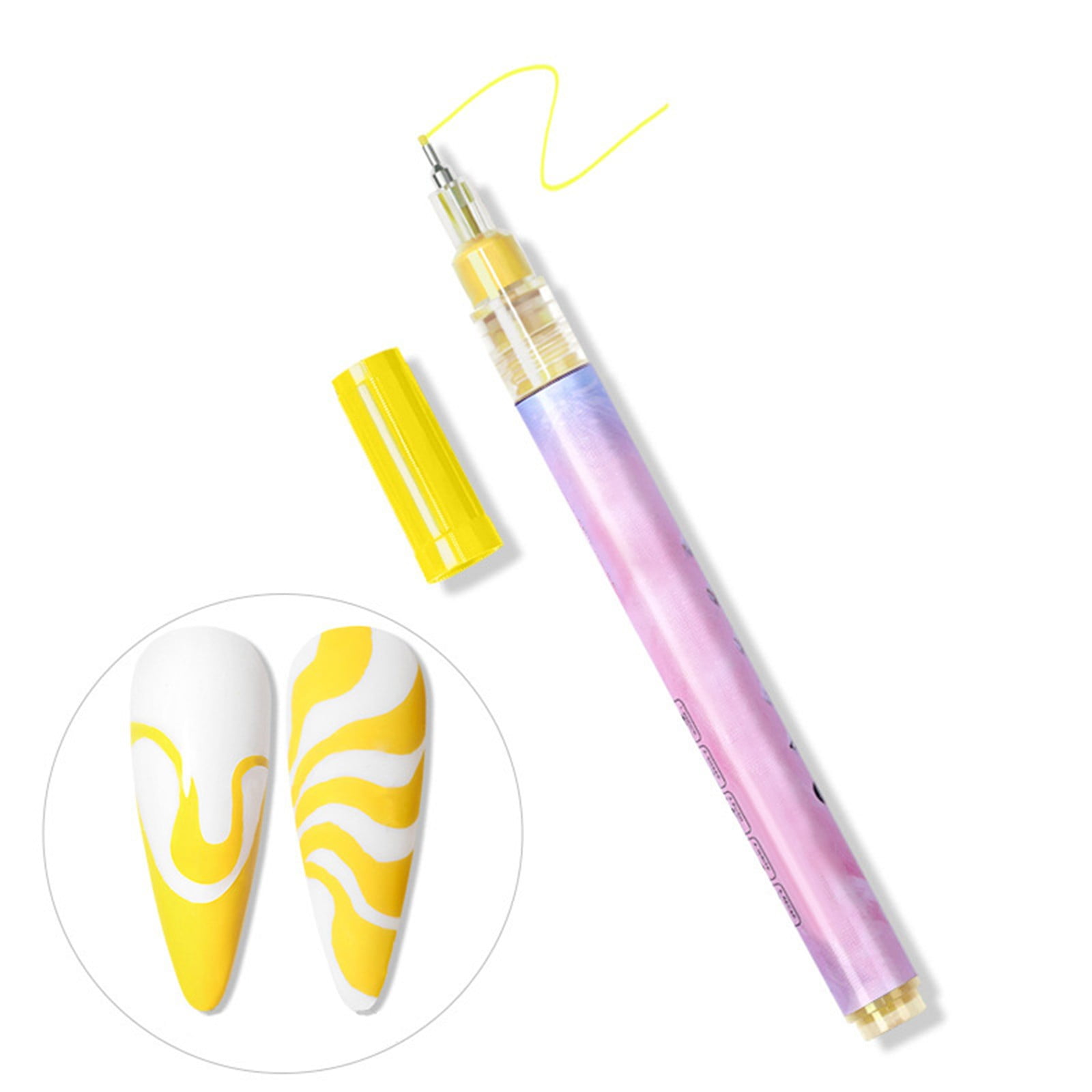 Nail Enhancement Tools 3D Paint Pen Nail Tracing Point Flower Pen Nail ...