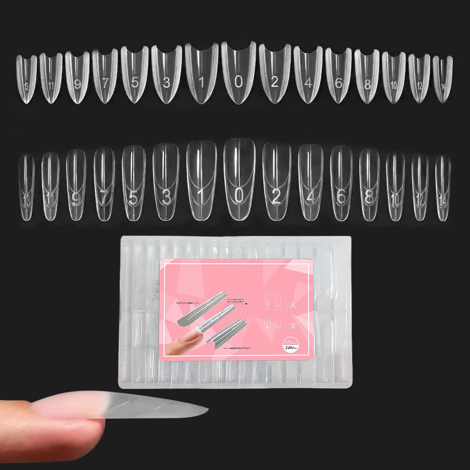 Nail Extension Forms | Professional Tools - Double-Ended Oval Nail ...