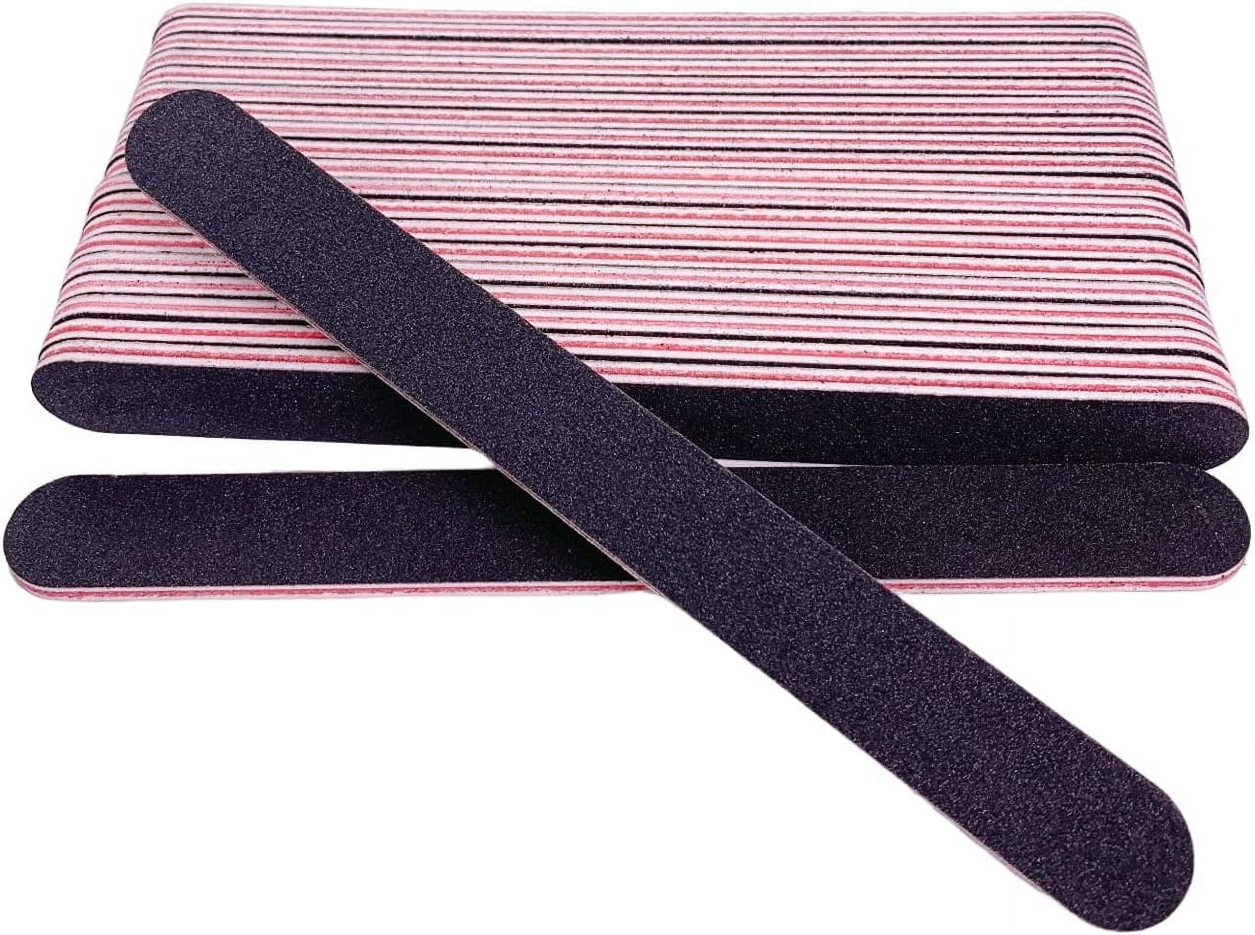 QGEMANWU Nail File 20 Pcs, 100/180 Grit Double Sided Emery Boards ...