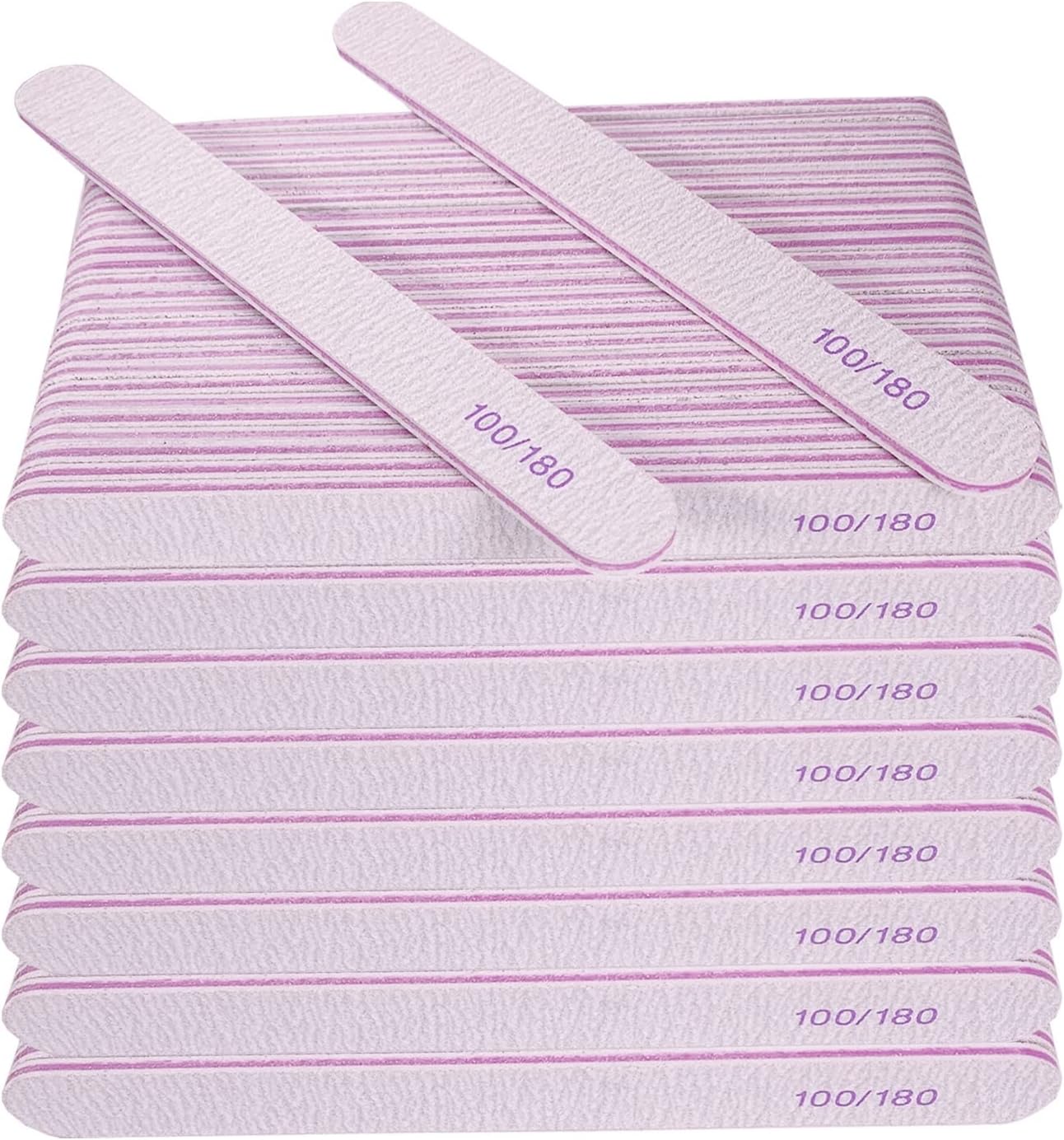 Nail File (200 Pcs), Bulk Emery Board Nail Files for Acrylic Nails and ...