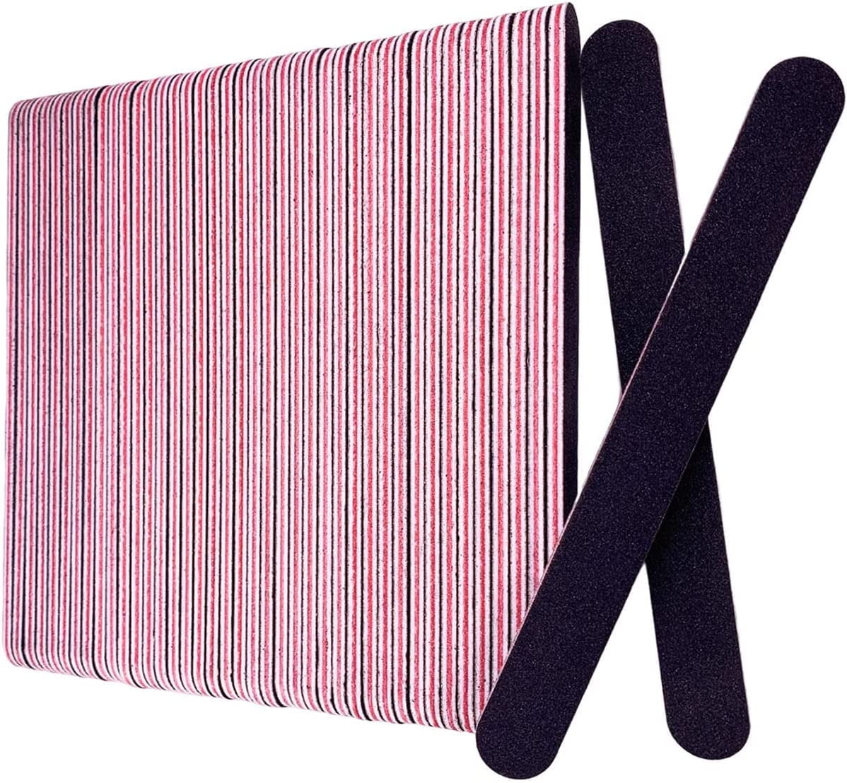 Nail File (40 Pcs), Emery Board Nail Files for Acrylic and Natural ...