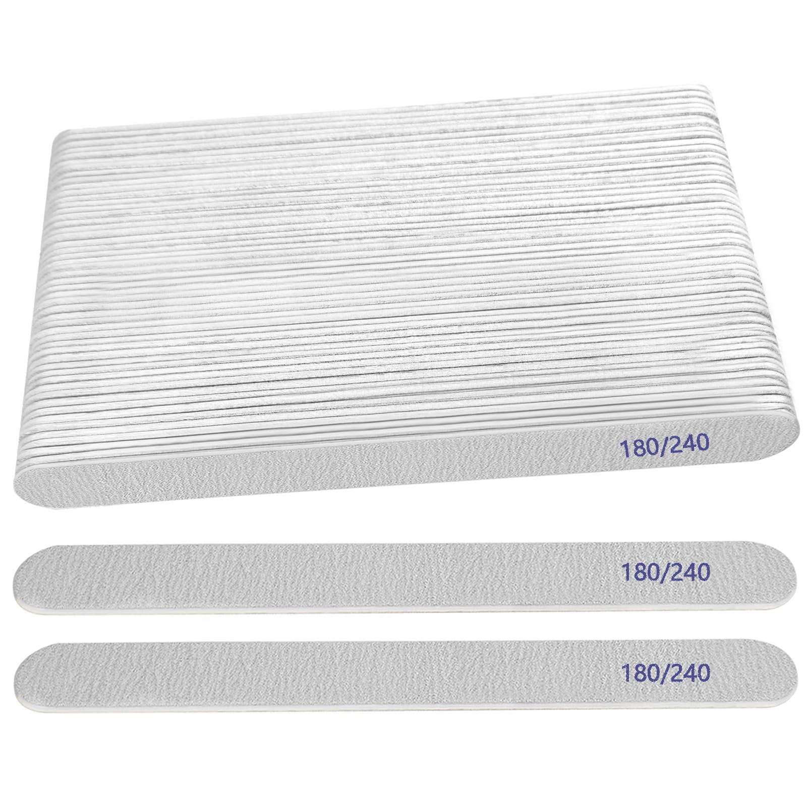 Nail File (50 Packs), Emery Boards for Nails 180/240 Grit Nail Files ...