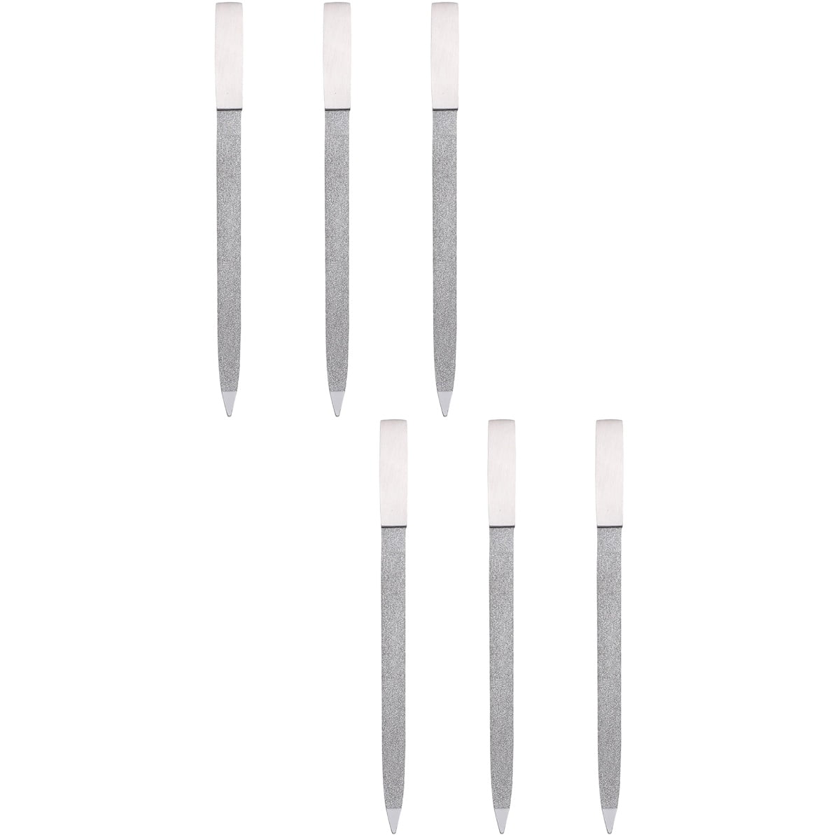 Nail File for Natural Nails Metal Foot 6 Pcs Double Sided Pedicure ...