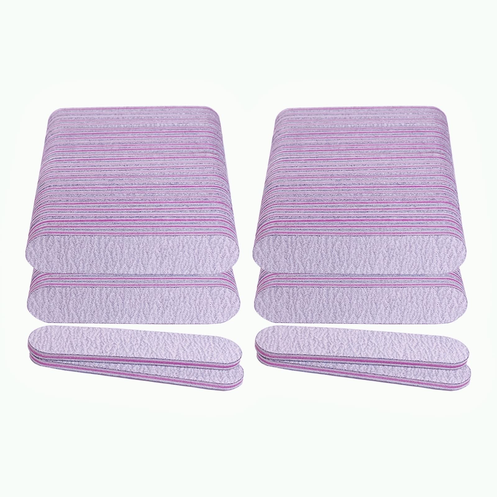 Nail Files (100 Pack), 3.6 Inches Emery Board Nail Files for Acrylic ...