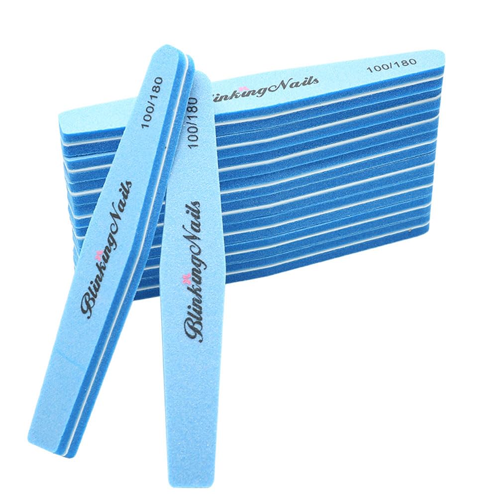 Nail Files and Buffers for Nail Art Care Double Sides Design 100/180 ...