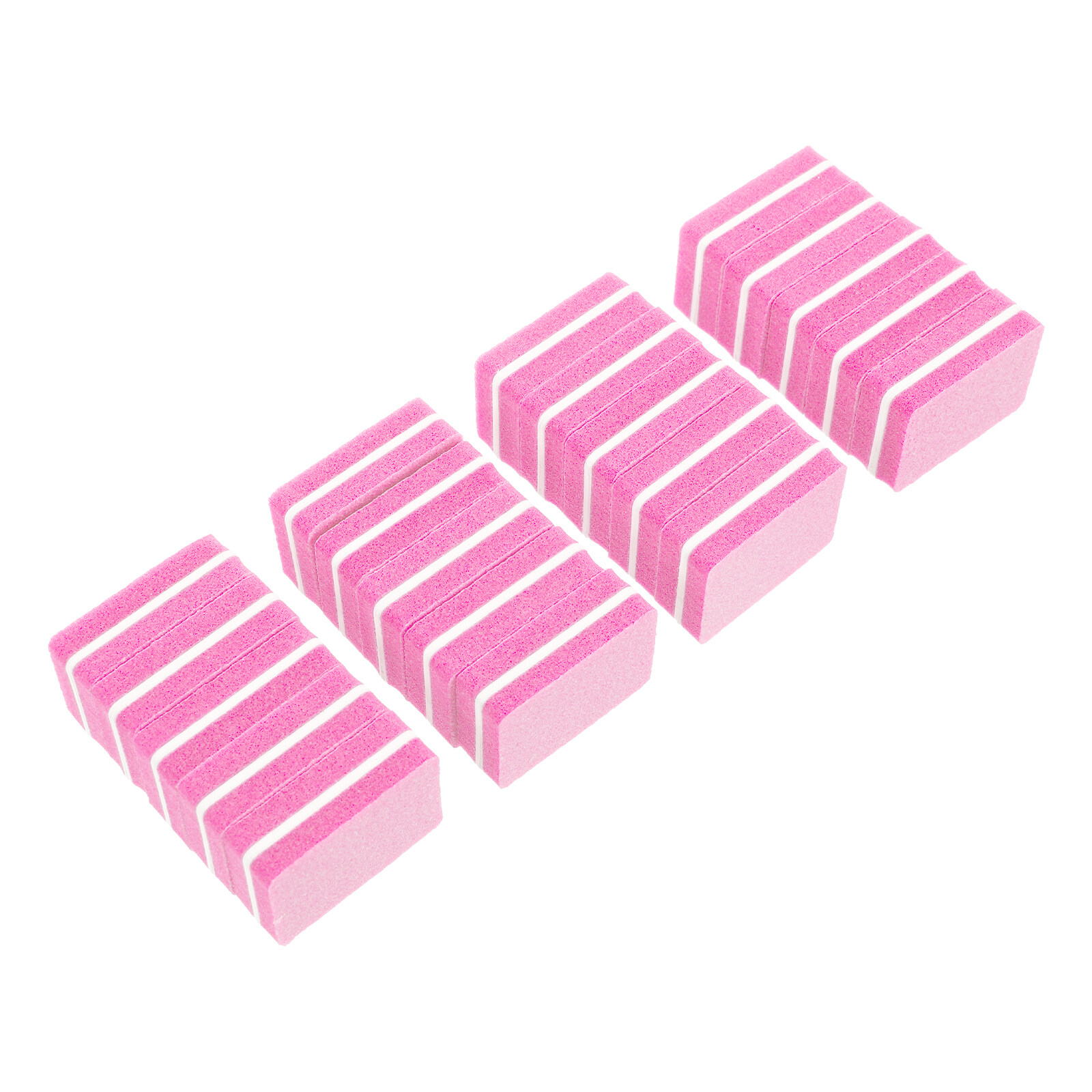 Nail Files Gel Polish 50 Pcs Polishing Block Sanding Sponge Small Pink ...