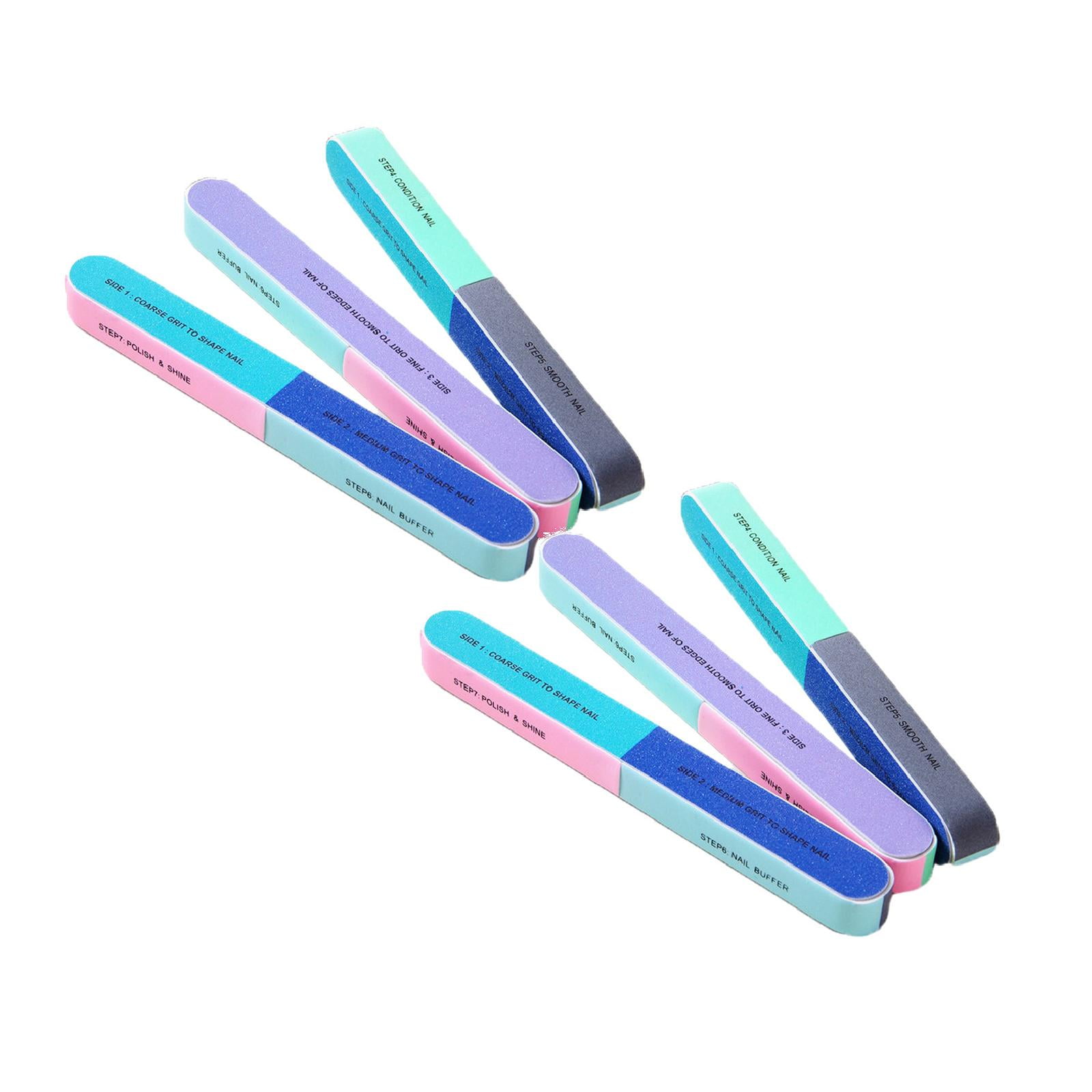 Nail Files Six-Face Polish File Nail Tool, DIY Nail Buffing Files ...
