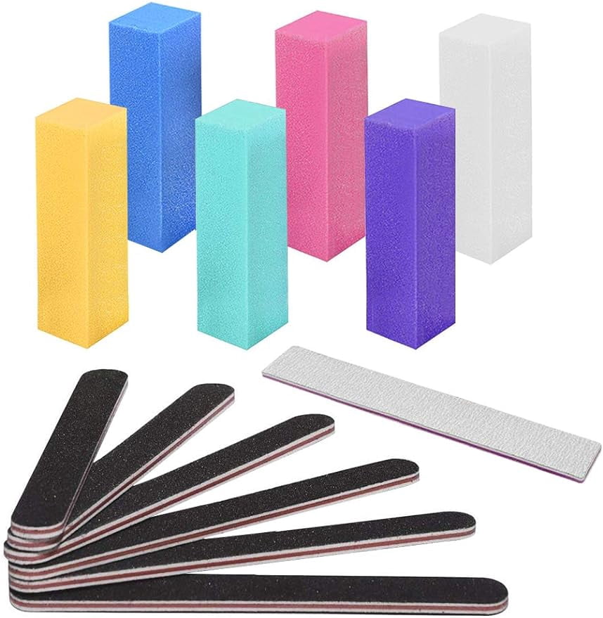 Nail Files and Buffers, Professional Manicure Tool Kit 6-Piece ...