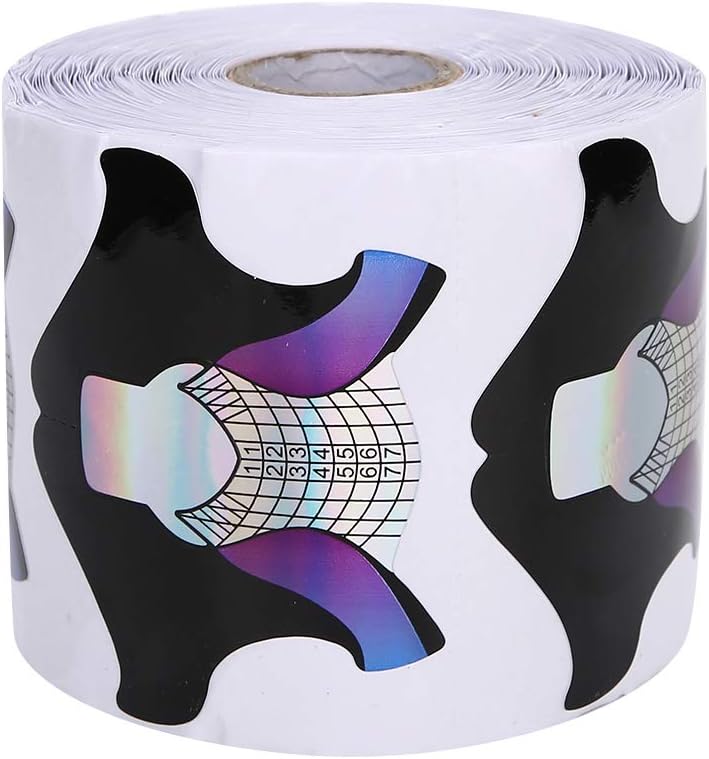 Nail Form Sticker, Colorful Acrylic Nail Art Form Fish-shaped Nail ...