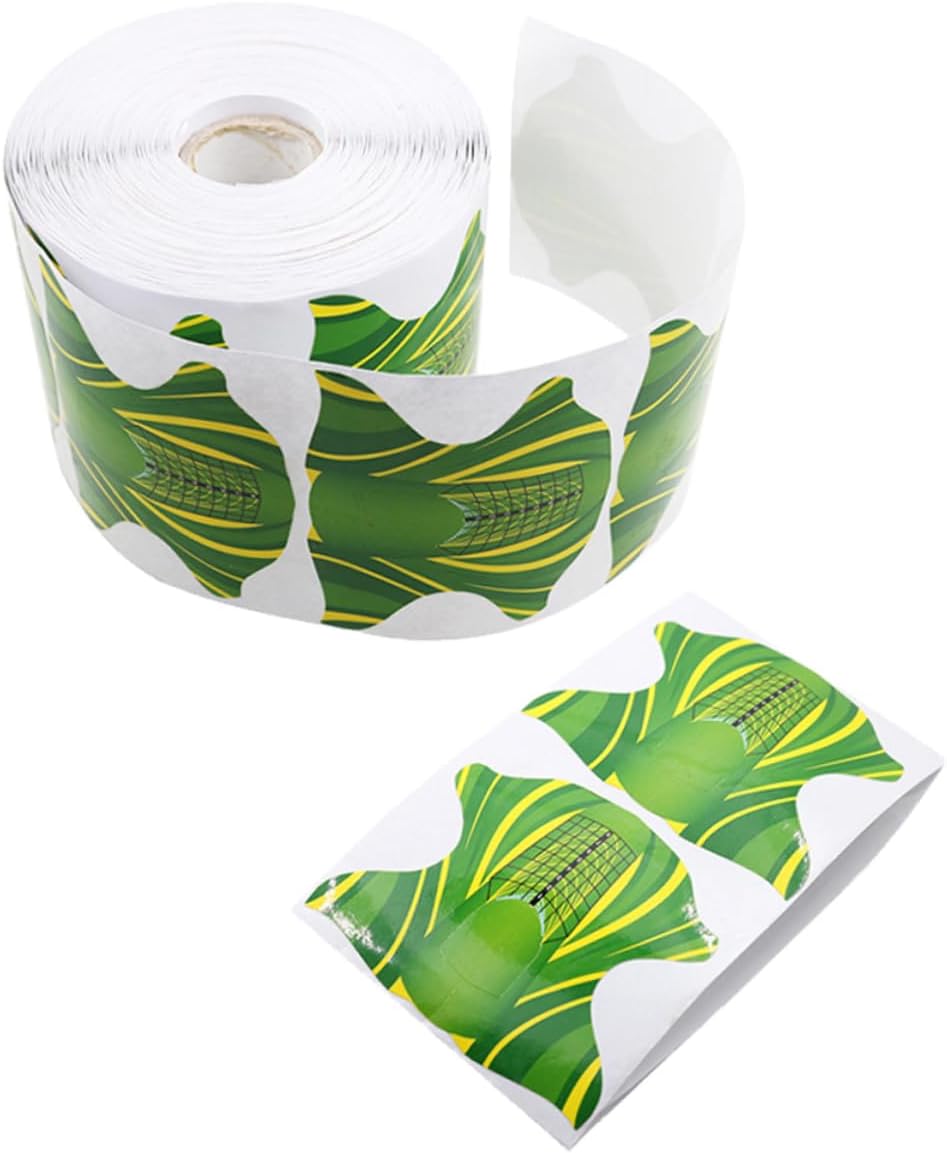 Nail Forms 100pcs Nail Art Guide Stickers Butterfly Nail Tips Nail ...