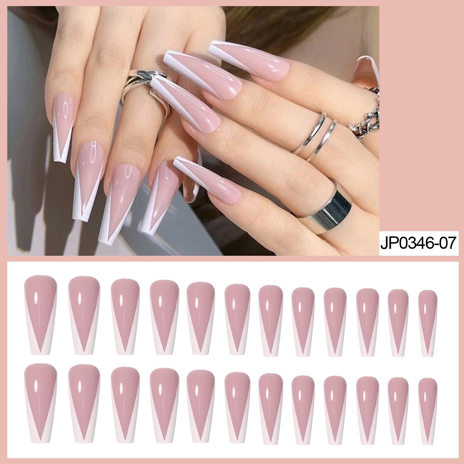 Nail Forms for Gel Nail Sizing Chart Short Jelly Nails Tip Nails Clear ...