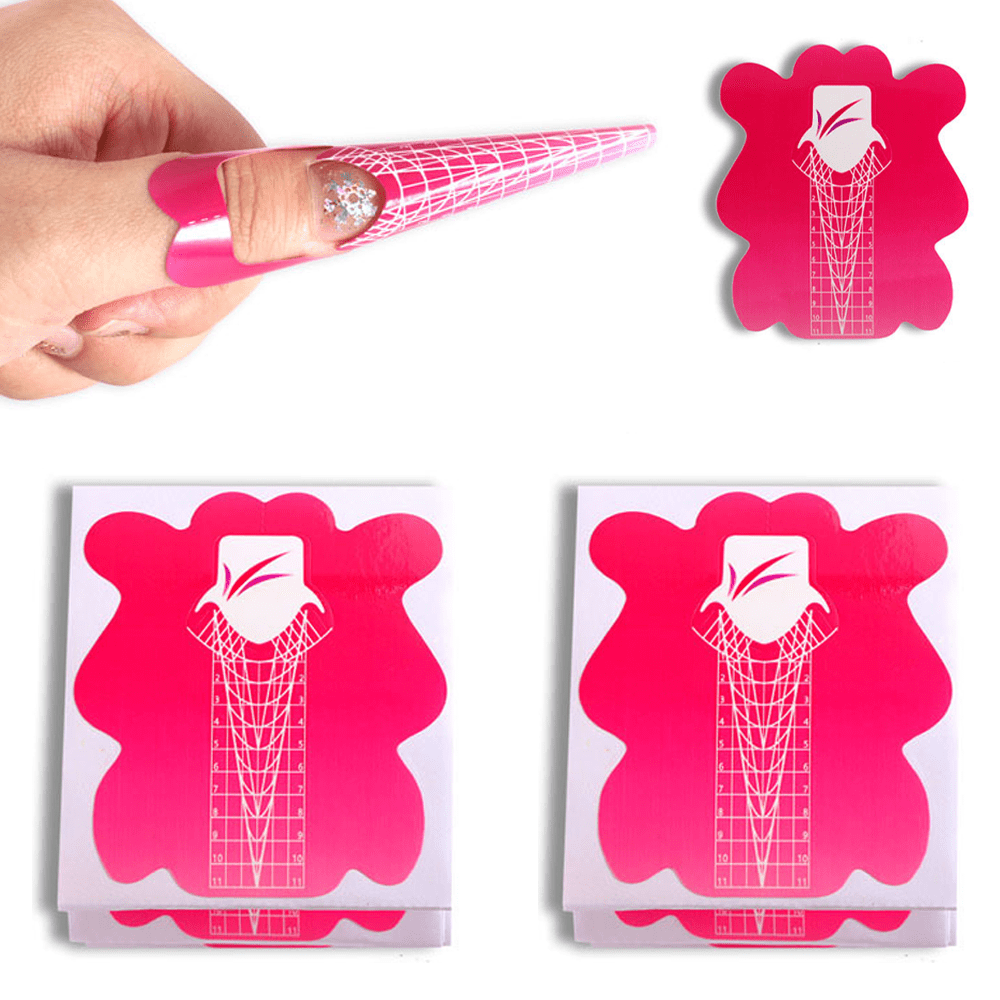 Nail Forms Nails Extension Forms for Acrylic Nails,Gel Nail Stickers ...