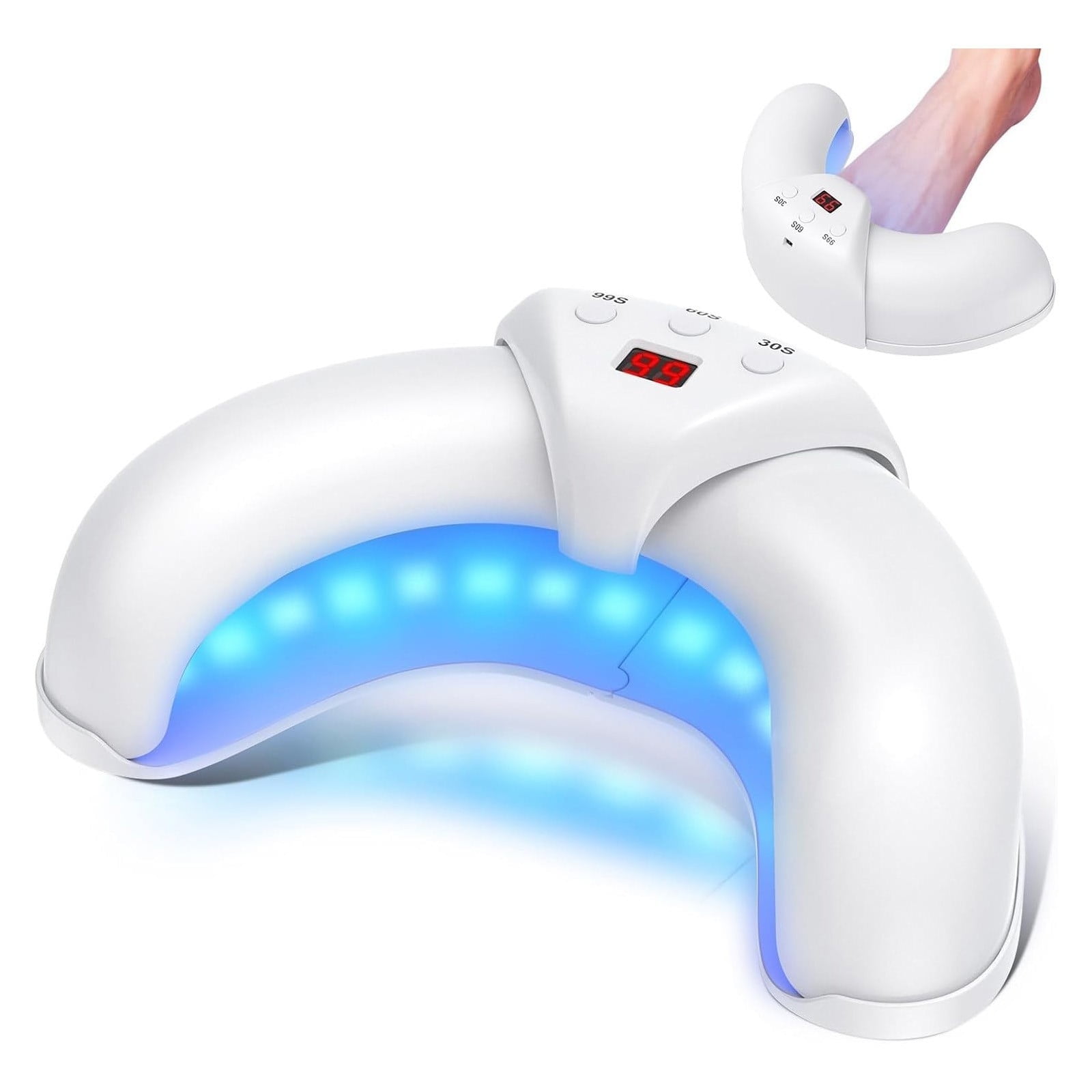 Nail-Fungus Light Device for Multiple Fingernails & Toenails, Home Use ...