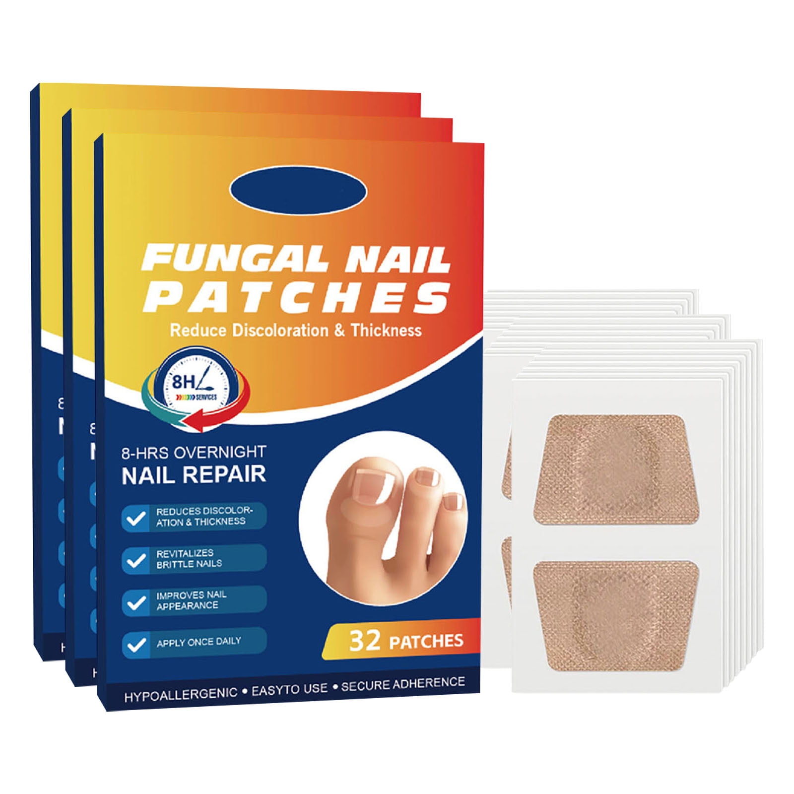 Nail Fungus Toenail Patches, Fungal Nail Treatment Patches Extra Strong ...