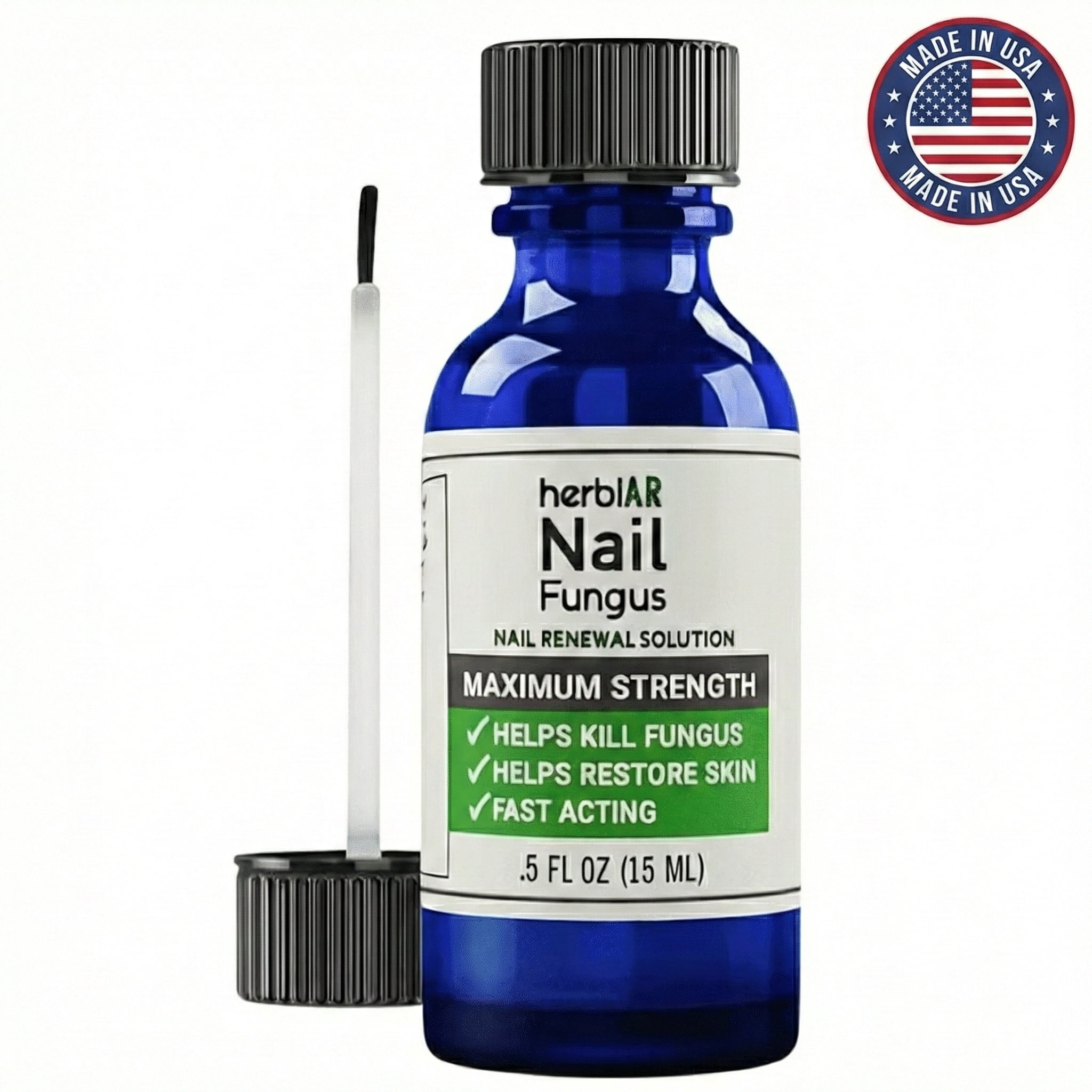 Herbiar Nail Fungus Treatment, Extra Strength, Fast-Acting Toenail and ...