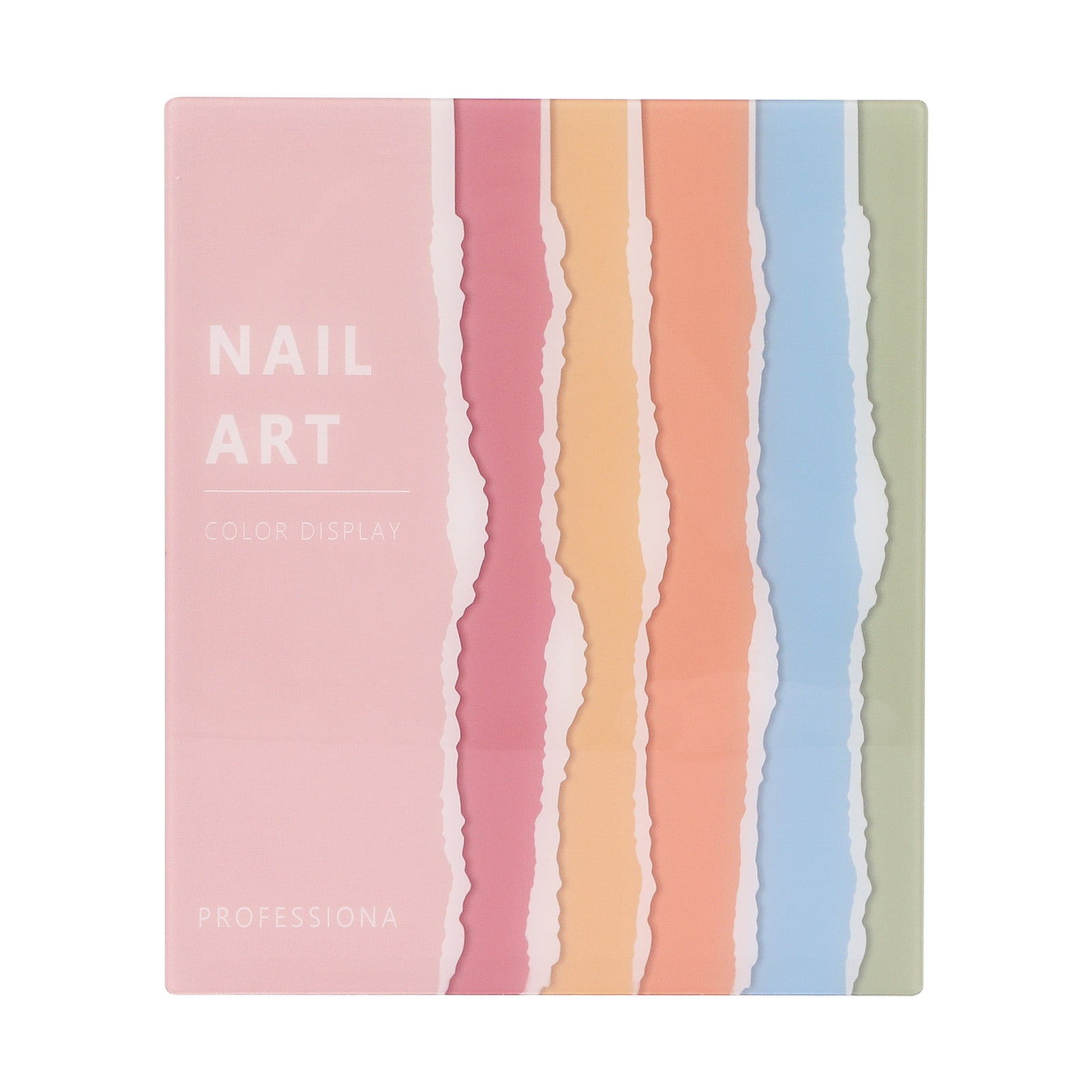 Nail Gel Color Chart Display Book Magnetic Closure Empty Nail Sample ...