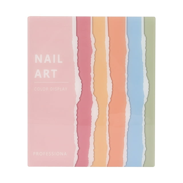 Nail Gel Color Chart Display Book Magnetic Closure Empty Nail Sample ...