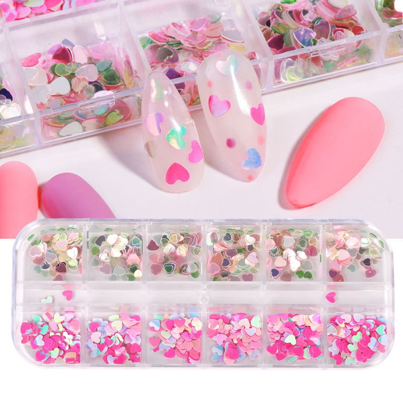 Nail-Glitter Sequins Mixed Sequins Holographic Nail Art Ultra Thin ...