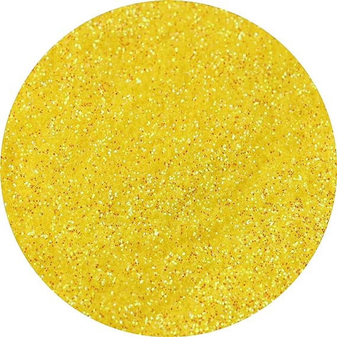 Nail Glitter - Yellow Fine Glitter in Jar - 4 Oz Glitter for Crafts ...