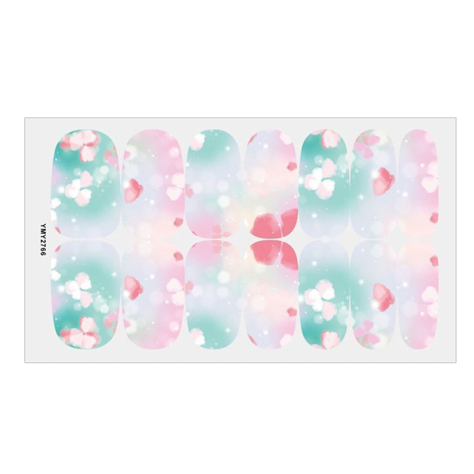 Nail Hoot Nail Stickers Pink Style Full Wraps Polish Stickers Self ...